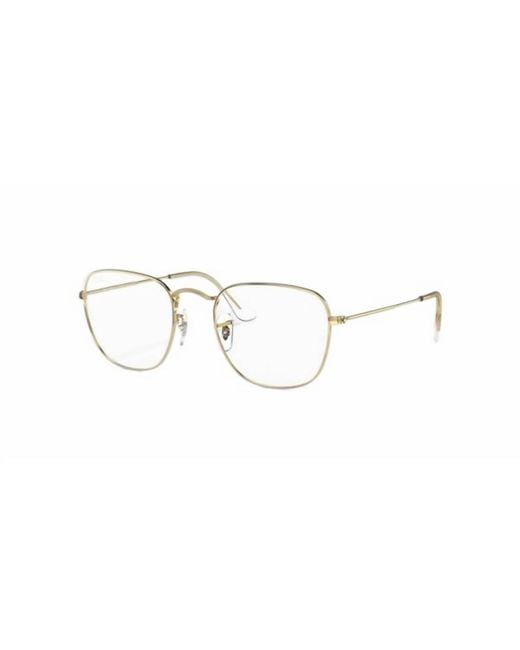 Ray-Ban Rb3857V 3086 Frank Optics Metal Eyeglass Frame in Black | Lyst