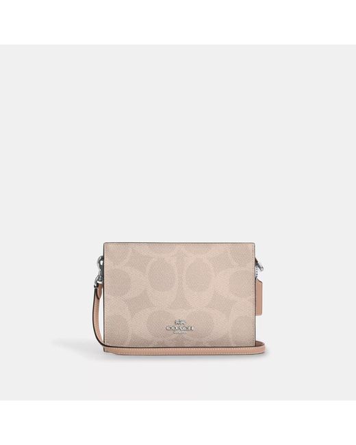 COACH Slim Crossbody Bag in Natural | Lyst