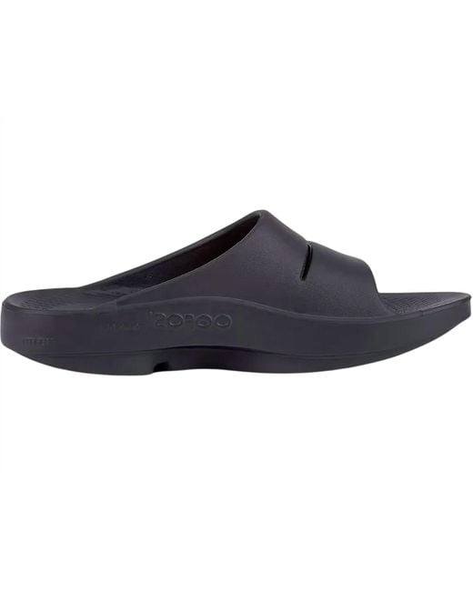 OOFOS Oofa Slide in Blue | Lyst