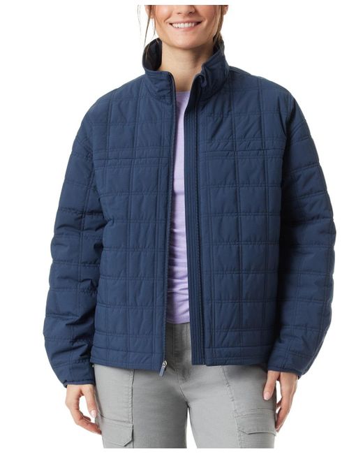 BASS OUTDOOR Puffer Jacket Quilted Full Zip Oversized Spring Fts688 in ...