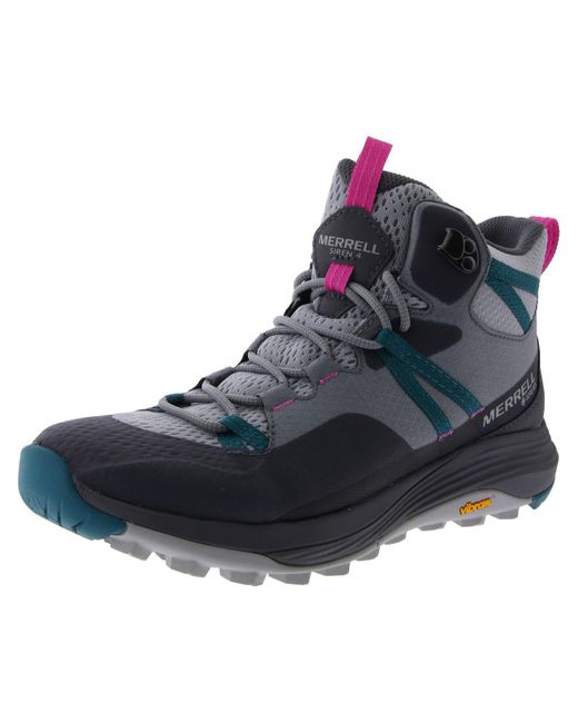 Merrell Siren 4 Mid Gtx Mesh Lace Up Hiking Boots in Blue | Lyst
