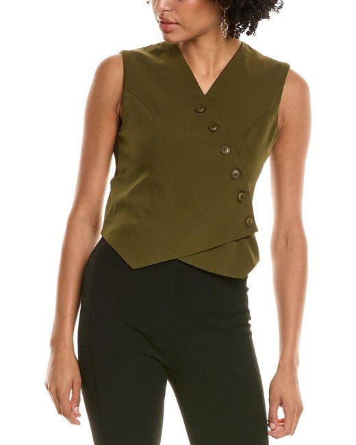 Madison Miles Vest in Green | Lyst