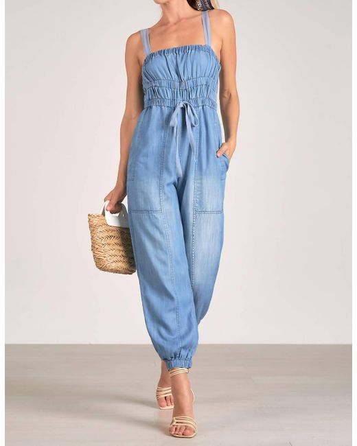 Elan Melissa Jumpsuit in Blue | Lyst