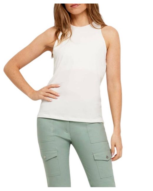 Anatomie Cami Luxe Halter Tank Top in White | Lyst