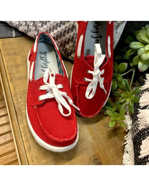Gypsy Jazz Sail Away Flat Shoe in Red | Lyst