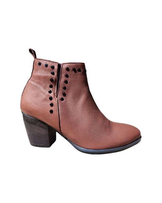 BUENO Keyah Booties in Brown | Lyst