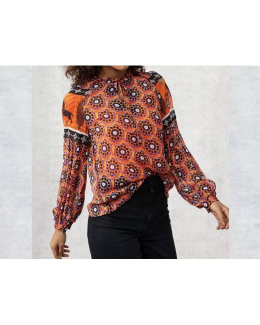 Emily Lovelock Emma Top in Red | Lyst