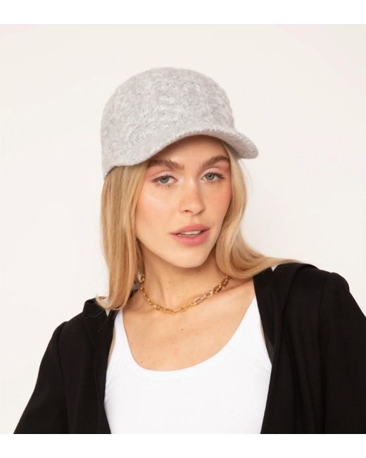 Central Park West Montauk Cable Knit Cap in Black | Lyst