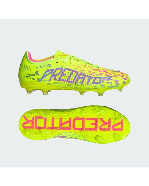 adidas Predator Pro Firm Ground Cleats in Yellow for Men | Lyst