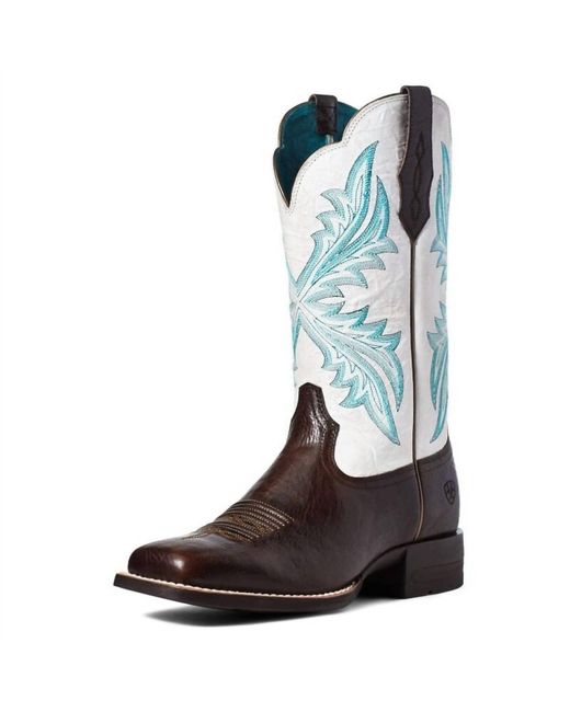 Ariat West Bound Western Boot in Blue | Lyst