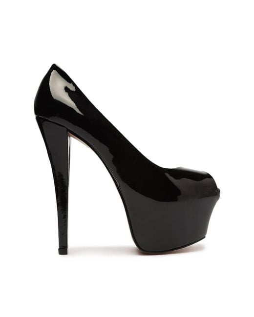 SCHUTZ SHOES Zelda Platform Patent Leather Pumps in Black | Lyst