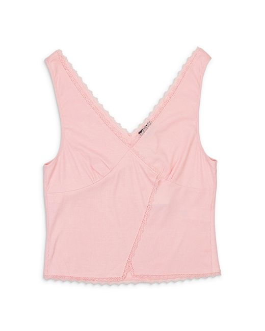 CALLIPYGIAN Rib Cutaway Tank in Pink | Lyst