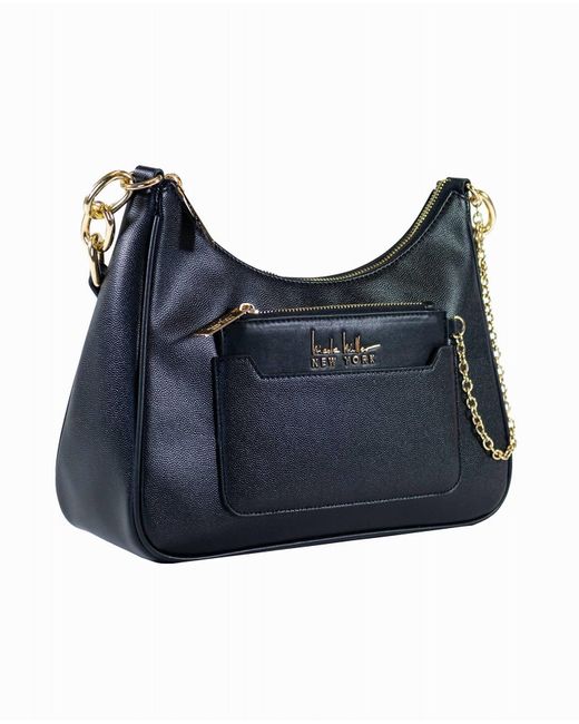 Nicole Miller Crossbody Shoulder Bag With Coin Pouch in Blue | Lyst