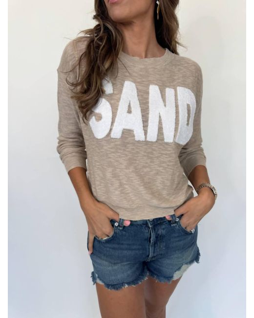 STITCHDROP Sand Sweater in Gray | Lyst