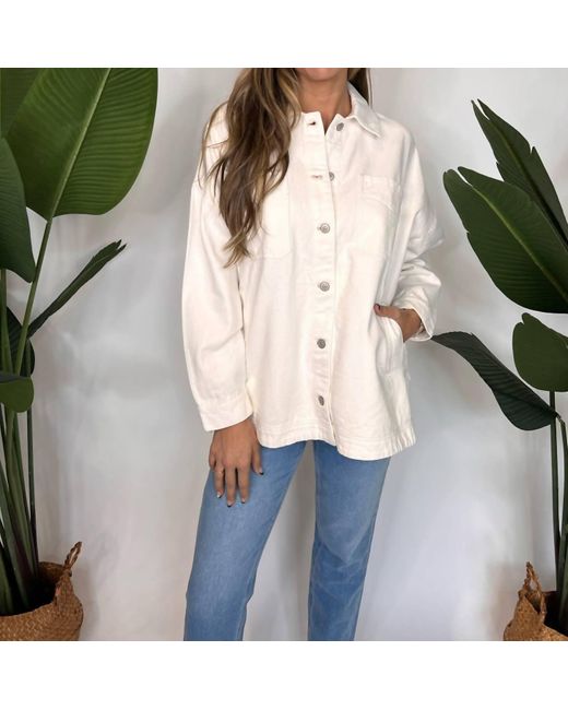 Free People Madison Jacket in Natural | Lyst