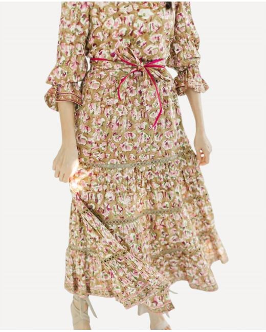 Clara the Label Wren Skirt in Natural | Lyst