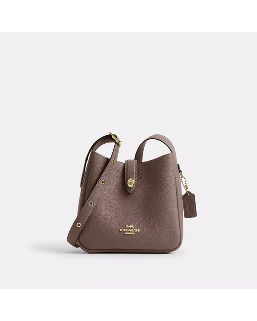 COACH Hadley Mini Crossbody Bag in Brown | Lyst