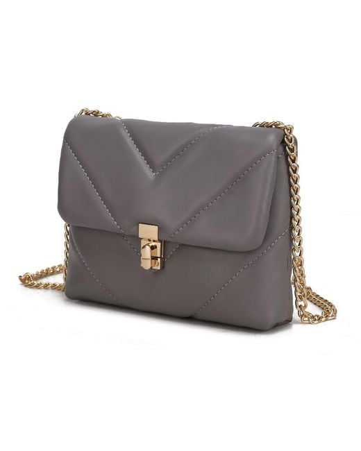 MKF Collection by Mia K Ellie Crossbody Handbag in Gray | Lyst