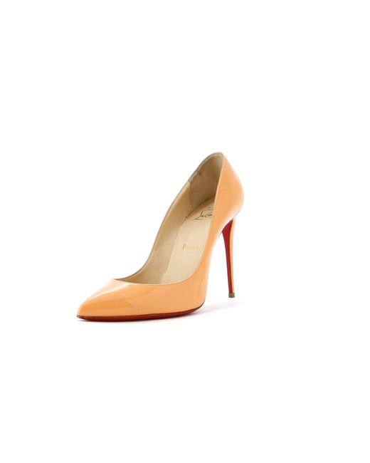 Christian Louboutin So Kate Pumps Patent 120 in Natural | Lyst