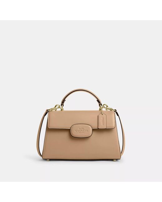 COACH Eliza Top Handle Bag in Black | Lyst