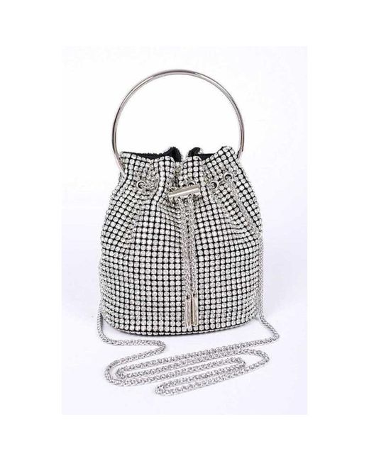 Fashnzfab Oversize Rhinestone Iconic Bucket Bag | Lyst