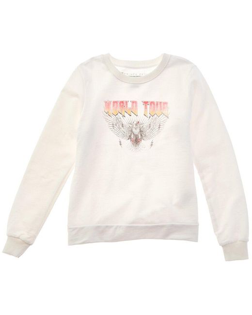 Prince Peter World Tour Eagle Crop Pullover in White | Lyst