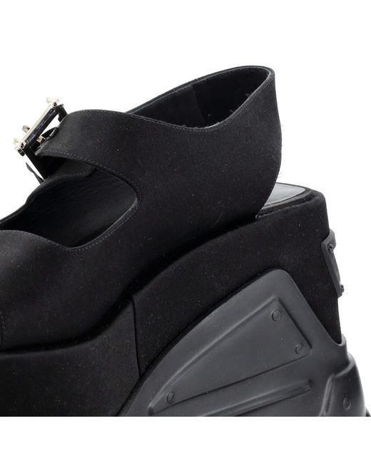 Versace Medusa Anthem Platform Sandals Satin in Black | Lyst