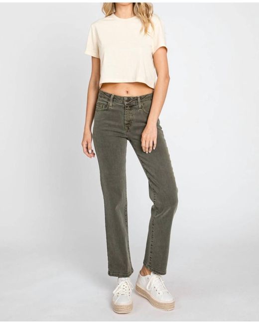 Letter to Juliet Moss Denim Jeans in Natural | Lyst