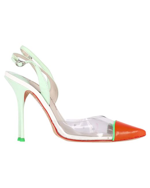 Sophia Webster Neon Tricolor Pvc Daria Pumps in White | Lyst
