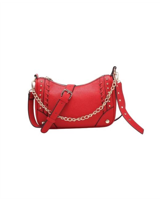 Jen & Co. Artemis Paneled Crossbody Bag in Red | Lyst