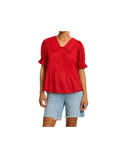 Auguste Ellory Blouse in Red | Lyst