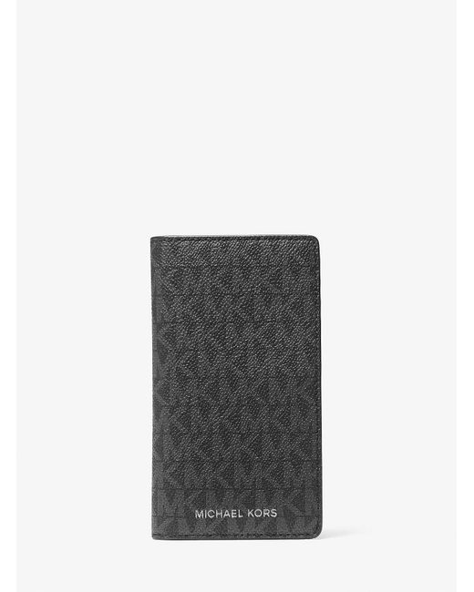 Michael Kors Outlet Cooper Large Logo Bi-Fold Card Case in White for ...