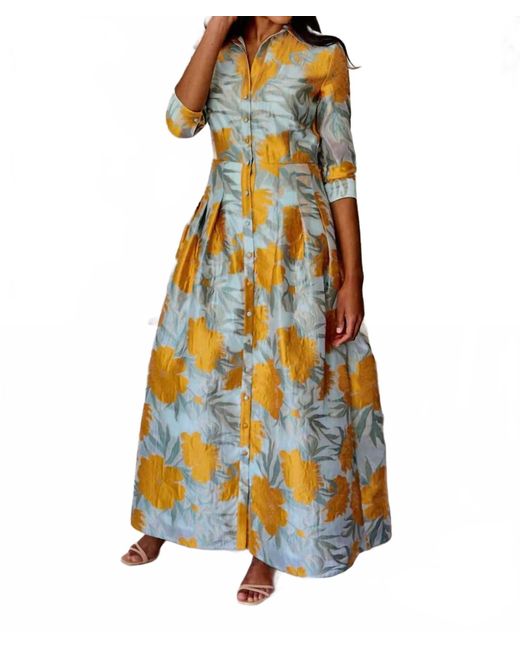 Abbey Glass Cecilia Gown in Yellow | Lyst