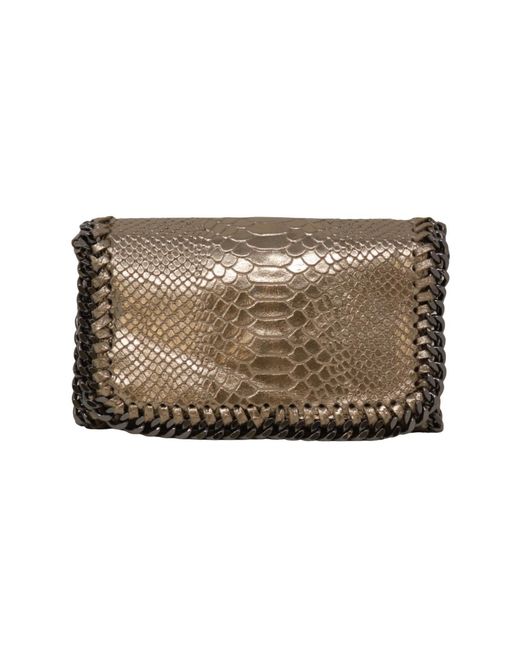 German Fuentes Leather Snakeskin Crossbody Clutch Bag in Metallic | Lyst