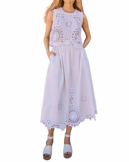 Hunter Bell Corrine Skirt in Purple | Lyst