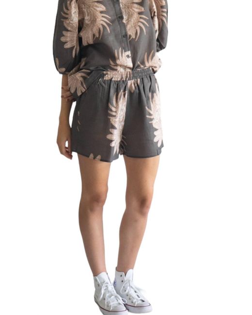 Las Sureñas Greek Tiger Short in Black | Lyst