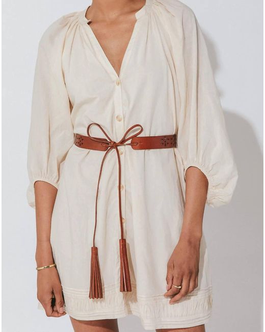 Cleobella Maxicana Tassel Belt in White | Lyst