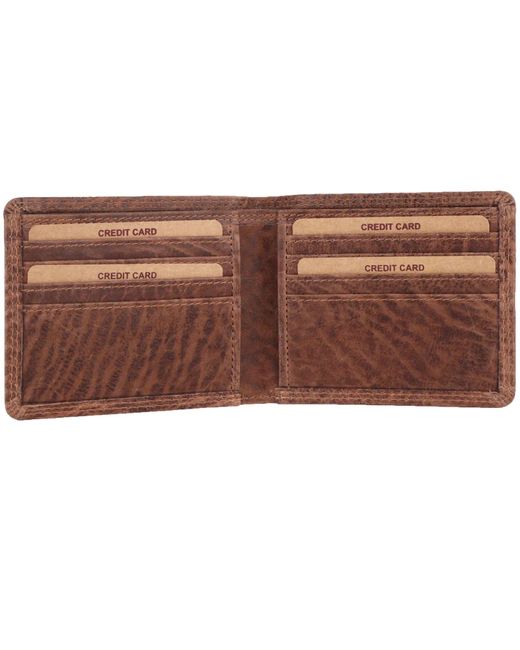 American Darling Leather Bi-Fold Wallet in Brown | Lyst