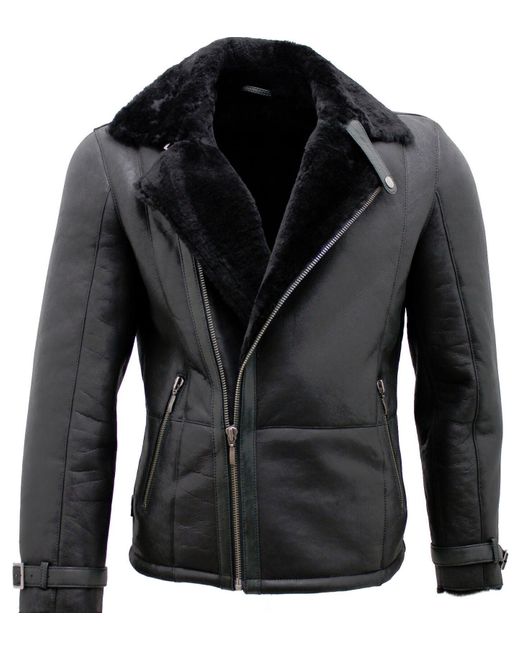 Infinity Leather Double Breasted Sheepskin Leather Biker Jacket-Manila ...