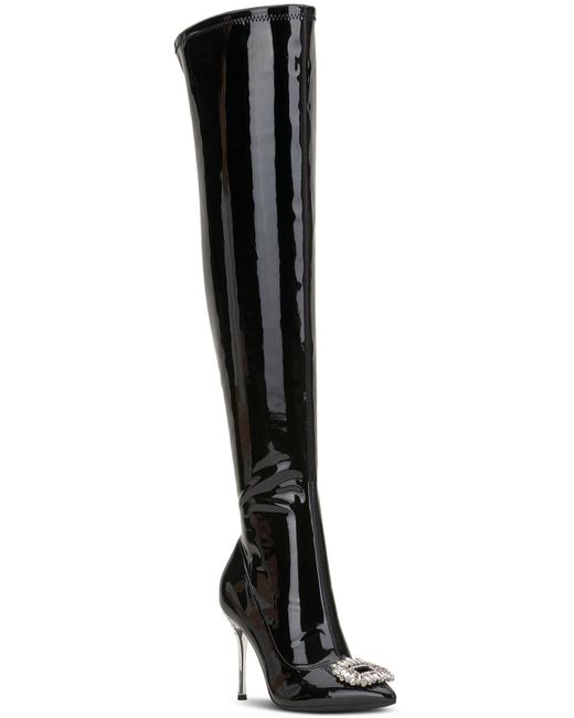 INC Romina Pumps Tall Knee-High Boots in Black | Lyst
