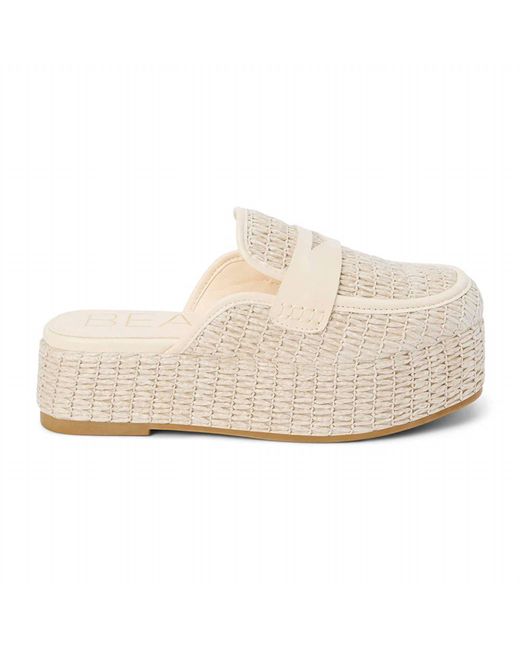 Matisse Wren Platform Slide in Natural | Lyst