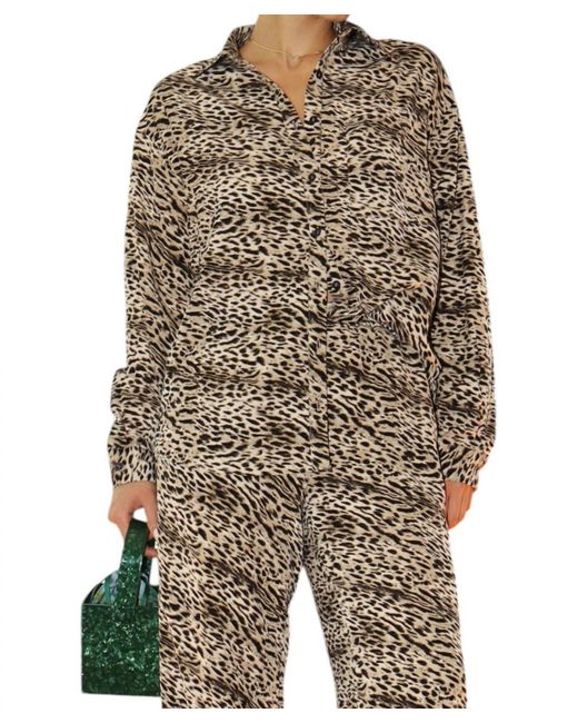 Bailey Rose Mags Printed Shirt in Blue | Lyst