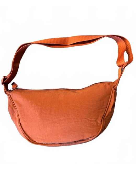 Jillian Ink Nylon Crescent Crossbody Bag Rust in Orange | Lyst