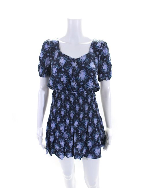 LoveShackFancy Love Shack Fancy Floral Print Smocked Mini Brickell ...