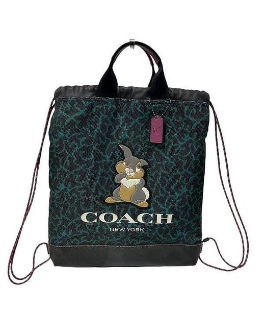 COACH Disney Collab Terrain Wave Backpack in Black | Lyst