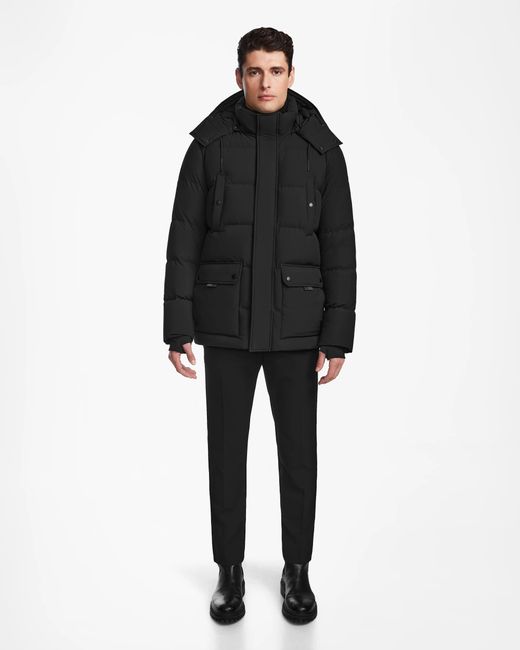 Rudsak Carlos Matte Quilted Down Parka in Black for Men | Lyst