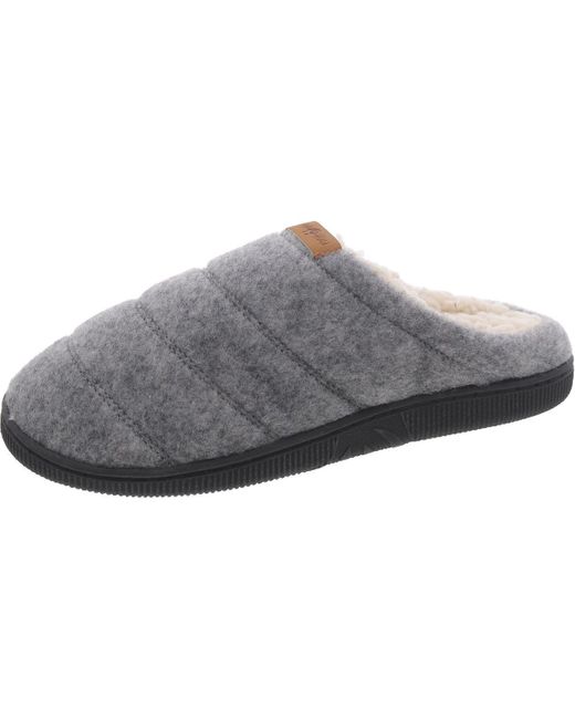 GAAHUU Faux Fur Padded Insole Slide Slippers in Gray | Lyst