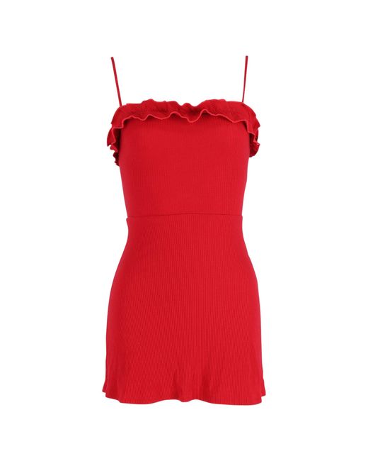 Reformation Bri Mini Dress in Red | Lyst
