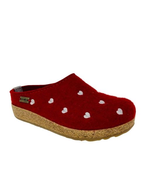 Haflinger Cuoricini Clogs in Red | Lyst