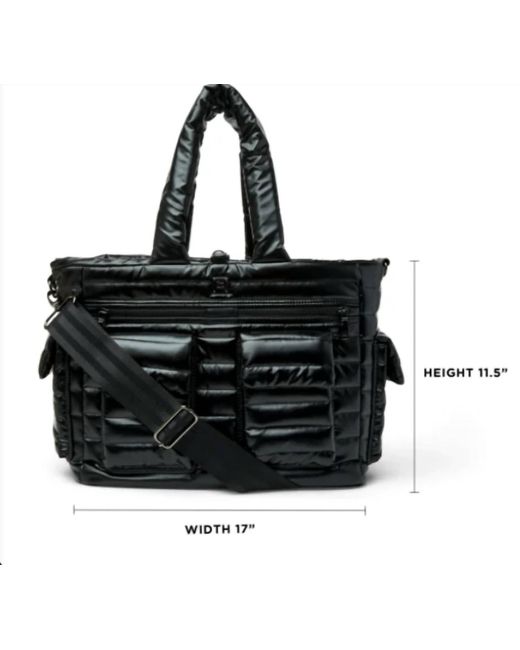 Think Royln Two Faced Reversible Tote in Black | Lyst